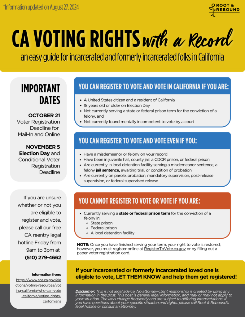 California Voting Rights with a Record 2024 - Root & Rebound